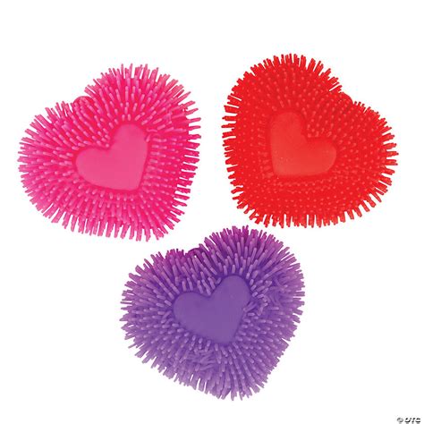 Light Up Valentine Heart Puffer Toys 12 Pc Less Than Perfect