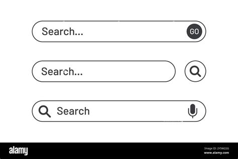 Search Field Icon Cut Out Stock Images And Pictures Alamy