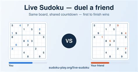 Live Sudoku — Real Time Duels Play With Friends Online Sudoku