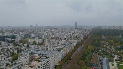 巴黎建筑和天际线鸟瞰图 · 免费素材视频