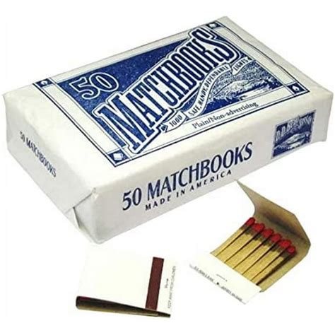 Pfp Plain White Matches 20 Strike Matchbooks For Wedding Birthday Event