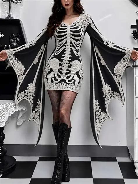 Skeleton Dress Sold On Temu United States
