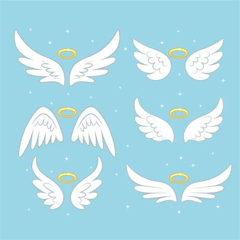 Cartoon Angel Wings Vector Art Icons And Graphics For Free Download