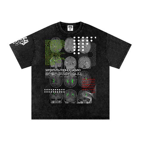 Brain On Porn 100 Cotton Oversized Vintage Wash T Shirt Zillasucks
