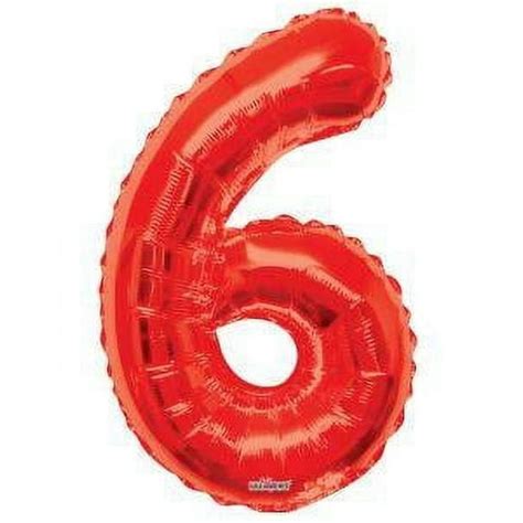 Giant Red Number 1 Foil Balloon 34