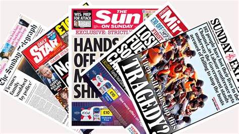 Sundays Newspaper Front Pages Uk News Sky News