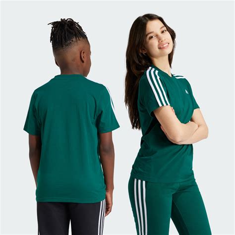 Polo Essentials 3 Tiras Algodón Verde Adidas Adidas Peru