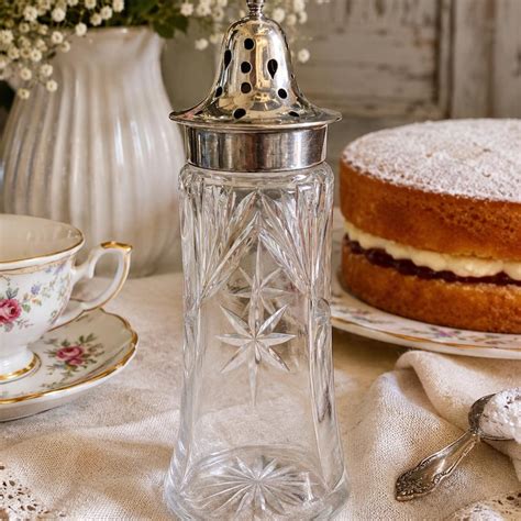 Cut Glass Sugar Shaker Etsy