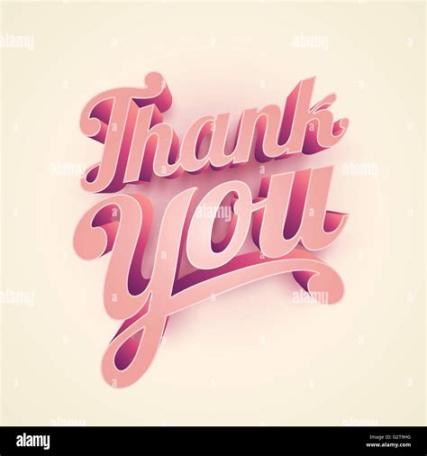 Vector Thank You Message Stock Vector Images Alamy