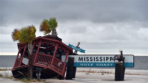 Hurricane Nate Landfall In Mississippi Brings Flooding Power Outages