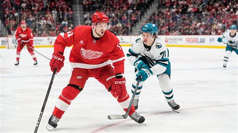 Detroit Red Wings 7 Game Winning Streak End In Loss To Sharks