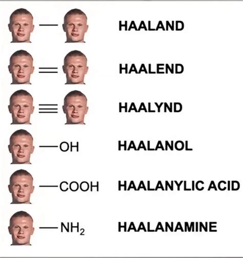Haaland Chemistry Naming Pun Meme Gagbase Ai Powered Meme Search