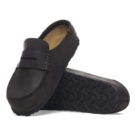 Naples Wrapped Oiled Leather In Color Black Birkenstock Uk