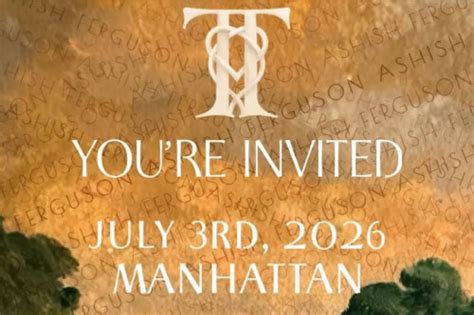 Taylor Swifts Wedding Invitation Leaked Online