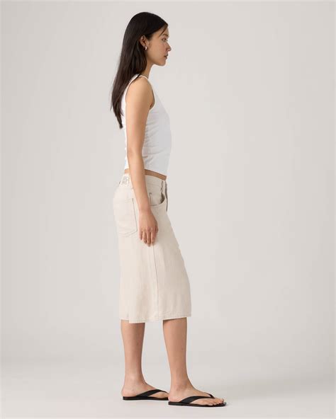 Super Baggy Long Linen Shorts Grey Levis® Hu