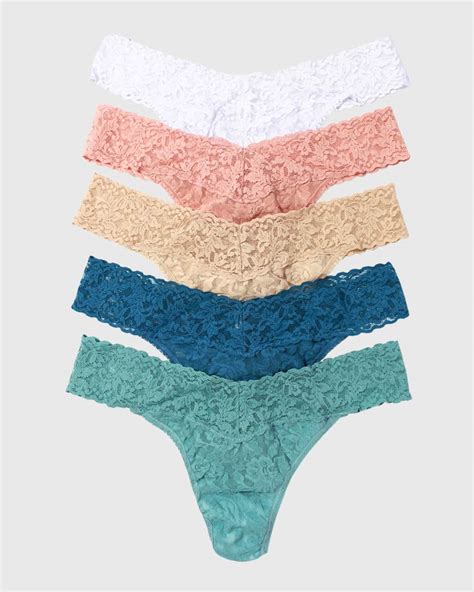 Hanky Panky Original Lace Signature Lace Thong 5 Pack Neiman Marcus