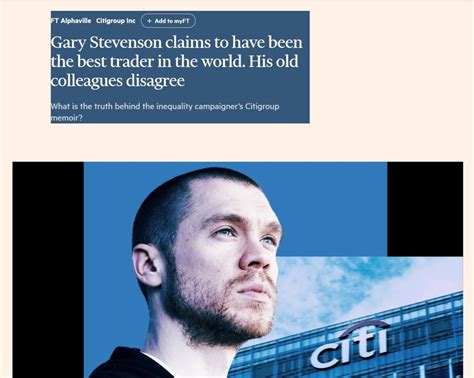Was The Citigroup Trader The Best Trader In The World He Thinks So
