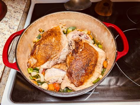 Pepper Braised Turkey Thigh And Drum Make Do Farm