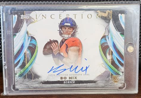 Bo Nix 2024 Topps Inception Ra Bn Rookie Autographs Variation Price
