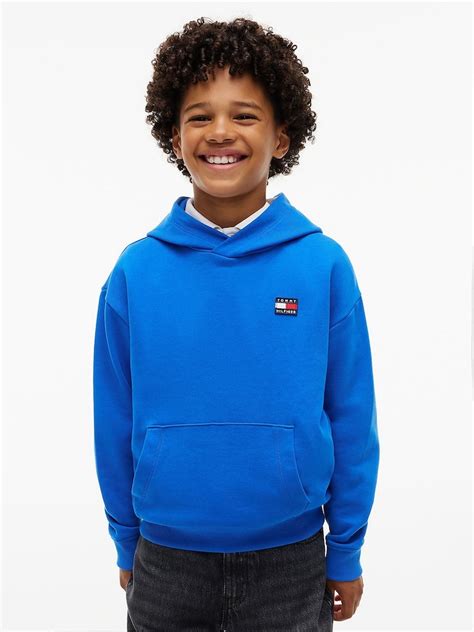 Buy Tommy Hilfiger Blue Flag Logo Hoodie From Next United Arab Emirates