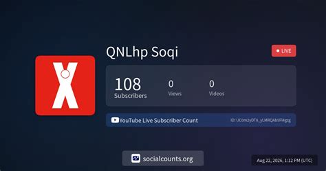 Qnlhp Soqi Youtube Live Subscriber Count
