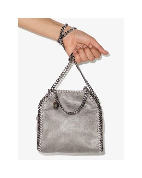 Stella McCartney Tiny Falabella Tote Bag In Grey Lyst UK