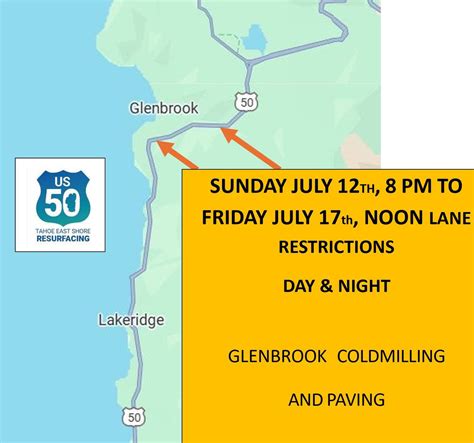 Us 50 Tahoe Stateline To Spooner Summit Repaving Project Resumes