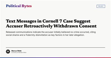 Text Messages In Cornell 7 Case Suggest Accuser Retroactively Withdrawn