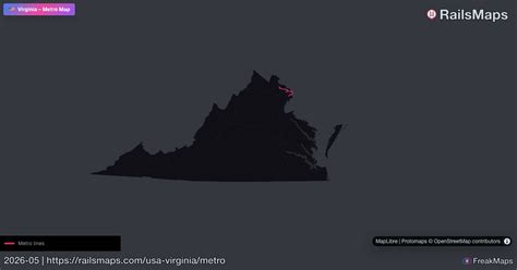 Virginia Metro Map — Subway Underground And Rapid Transit Railsmaps