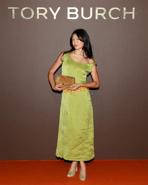 Miku Martineau In Lime Tory Burch Dress At Nyfw 2026 • Celebmafia