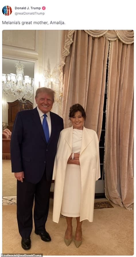 Melania Trumps Mother Amalija Dies Aged 78 Former First Lady Mourns