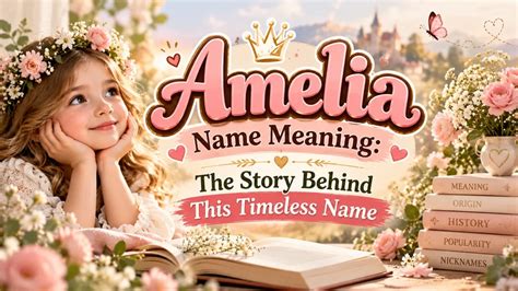 Amelia Name Meaning The Story Behind This Timeless Name