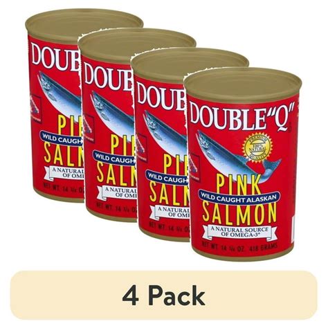 4x Pink Salmon Cans Jarred Seafood Jars For Supermarkets Walmart