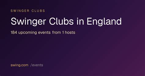Swinger Clubs In England 184 Events