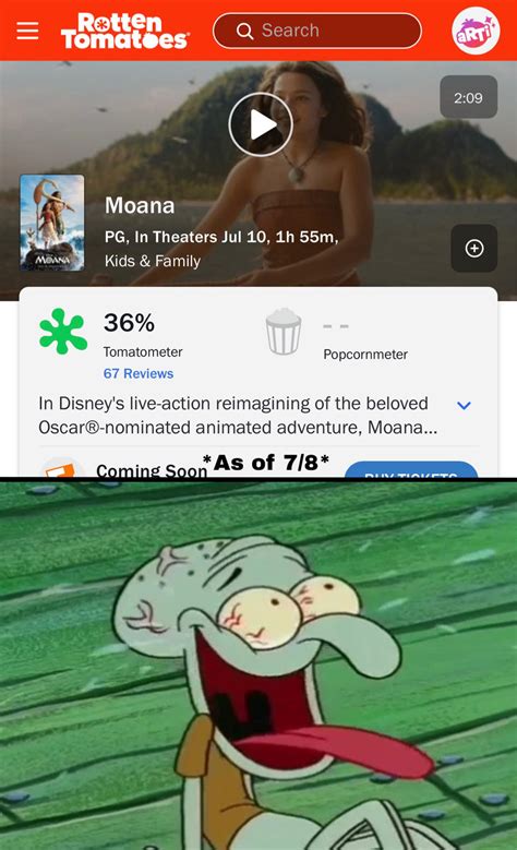 Squidwards Reaction To 2026 Moana Rt By Cableguy2064 On Deviantart