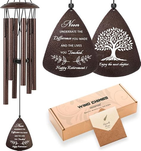Soopau Retirement T For Woman Men 32 Wind Chimes