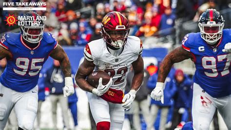 5 Takeaways From Commanders Vs Giants