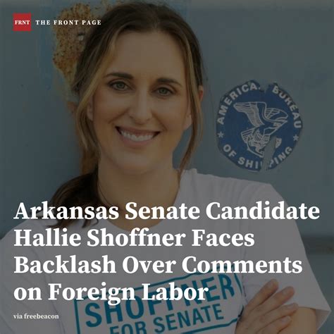 Arkansas Senate Candidate Hallie Shoffner Faces Backlash Over Comments