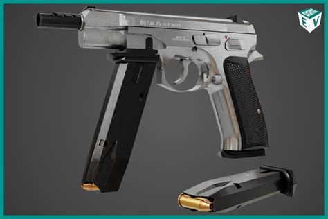 Pistol 09 Silver Urp Hdrp Textures 3d 총기 Unity Asset Store