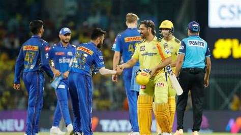 Live Cricket Score Chennai Super Kings Vs Mumbai Indians Ipl 2023