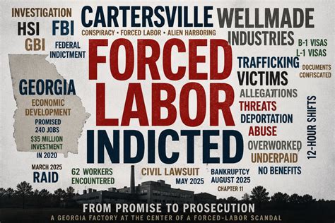 Forced Labor Scheme In Cartersville Lanier County News
