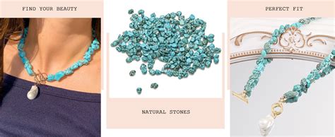 Potessa Natural Turquoise Necklaces For Women Bohemian