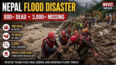 Nepal Tibet Flood Death Toll Passes 800 Over 3000 Missing