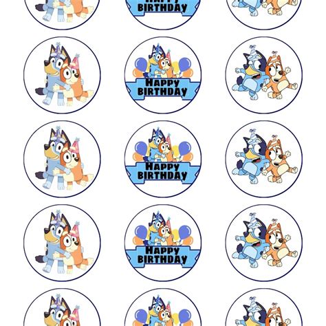 Edible Bluey Cakes Etsy