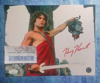 Harry Hamlin Hand Signed 8x10 Photo Jsa Coa Clash Of The Titans No Us