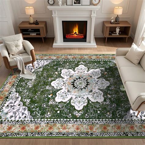 Hebe Bohemian Vintage Area Rug 6x9ft In The Rugs Department At