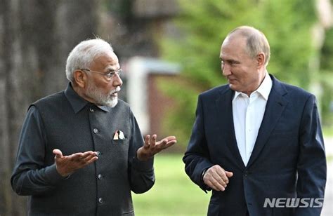 크렘린 푸틴 연내 인도 방문…무역 협력 등 논의 전망 공감언론 뉴시스
