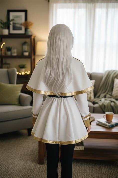 Anime Cosplay Costume Set Fantasy Dress Cloak Ears Stockings Teen