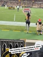 America Loses It As Streaker With Trump Sign ‘jailed For Nfl Invasion