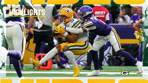 Jordan Love Deep To Christian Watson Packers Vs Vikings